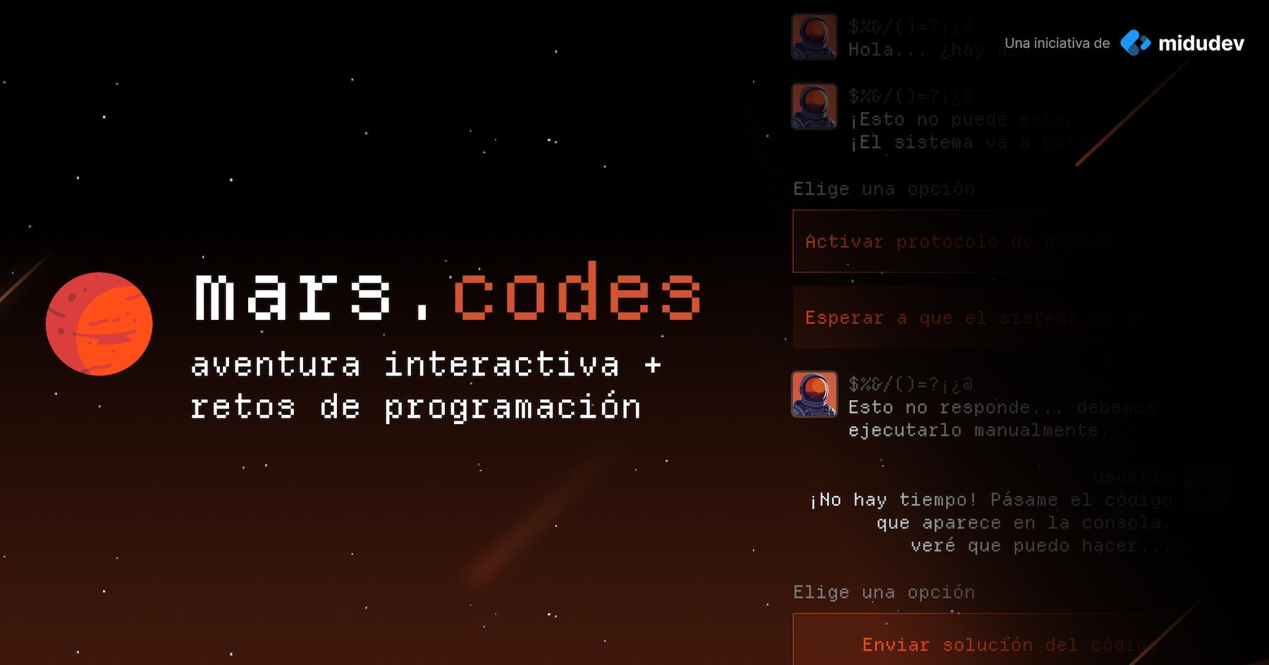 mars.codes - Aventura de programación 🧑‍🚀